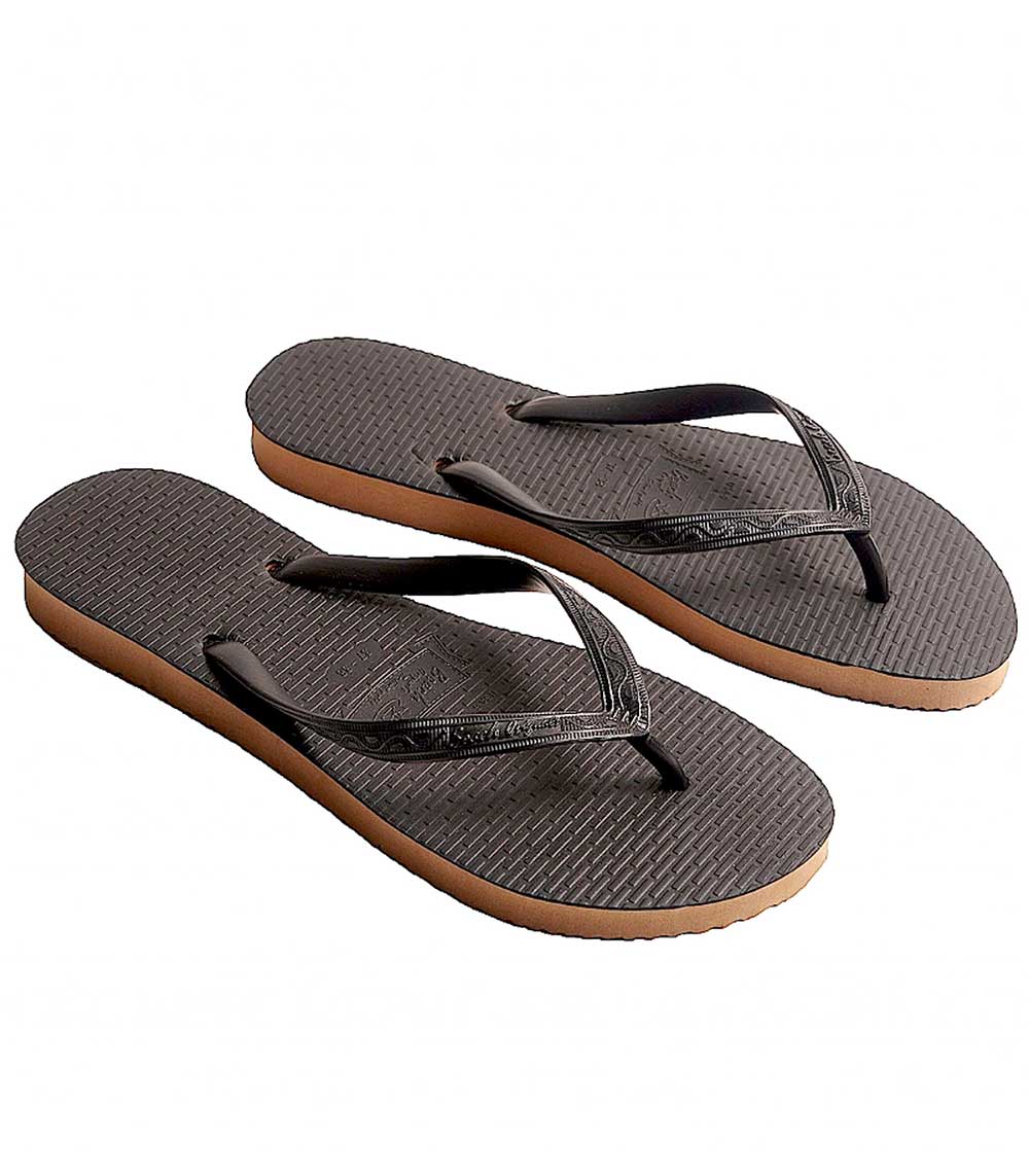 Tongs Femme Héritage Slim Onyx Noir Beach Originals - Jane de Boy