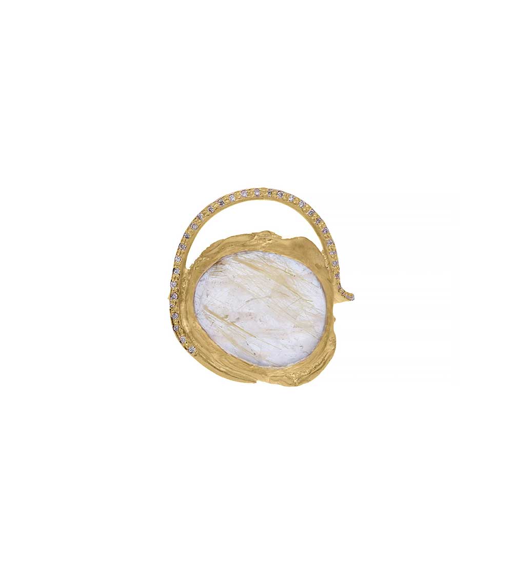 Bague Gaia Rutile Quartz Pascale Monvoisin - Jane de Boy