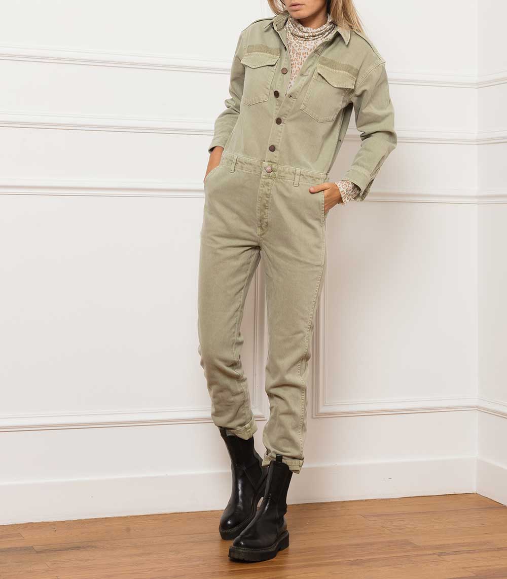 Boots chelsea Monastero en cuir Kaki King Tartufoli - Jane de Boy